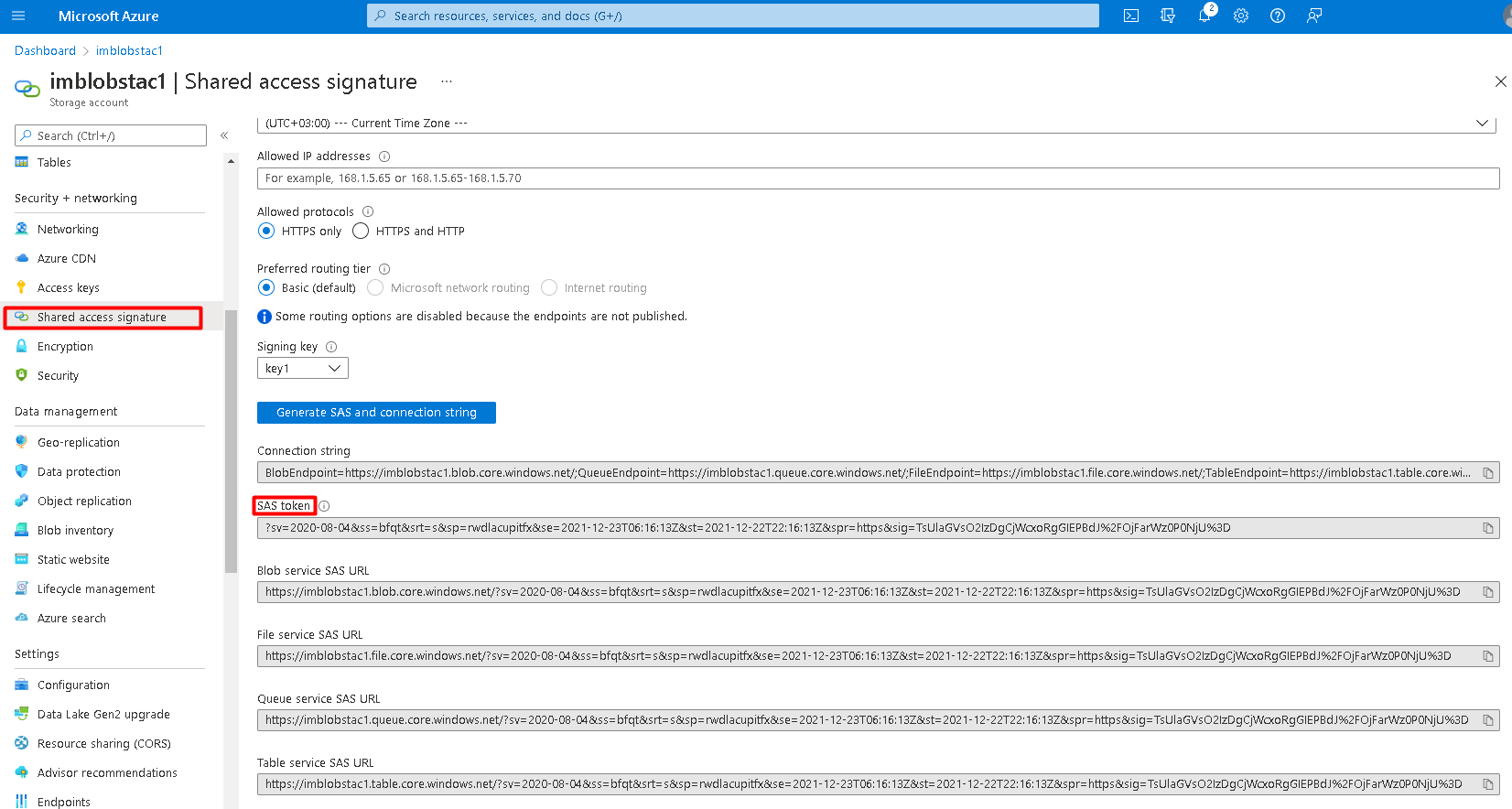 How To Generate An Azure SAS Token